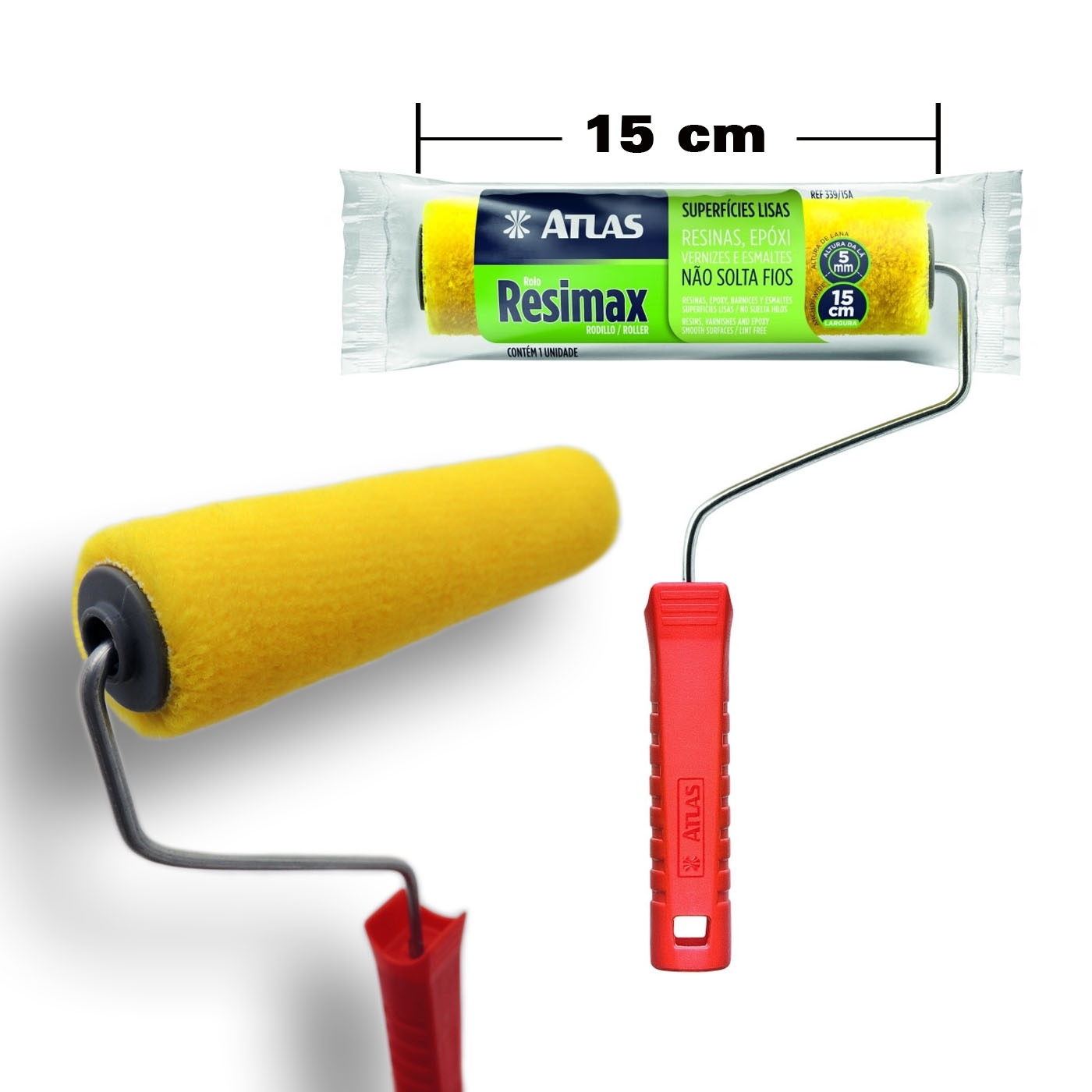 ATLAS ROLO RESIMAX 15CM - Arte Tintas